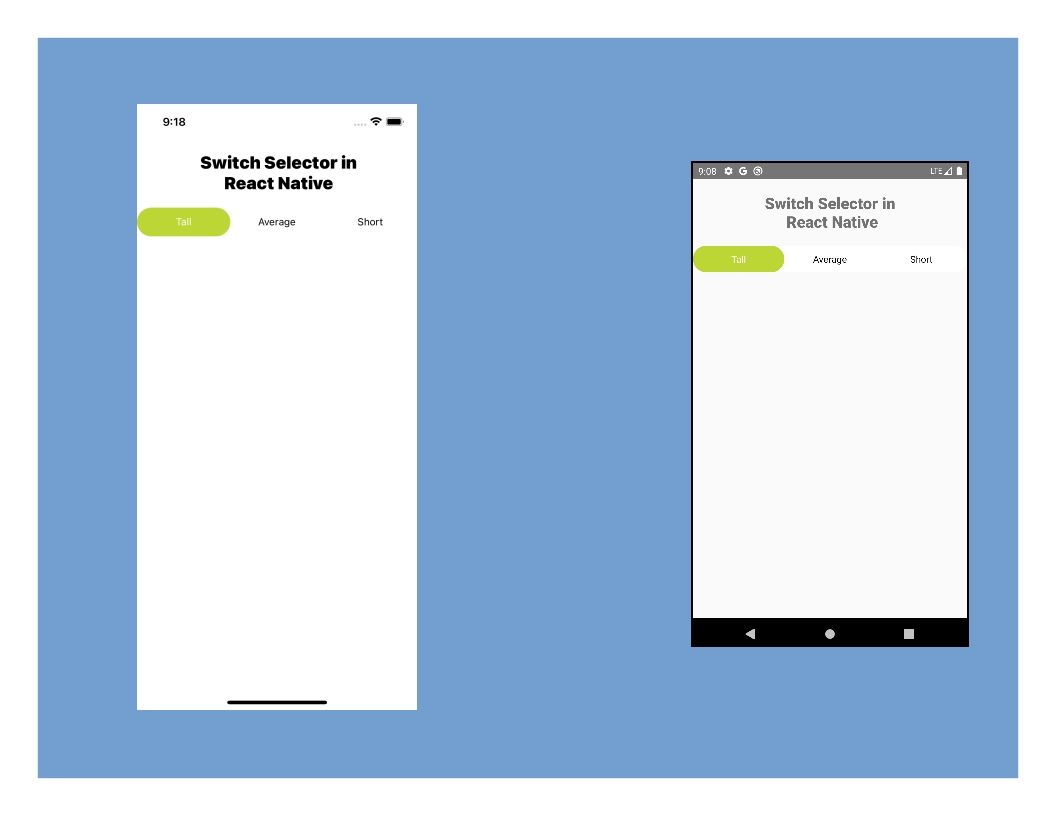 Using Switch Selectors In React Native